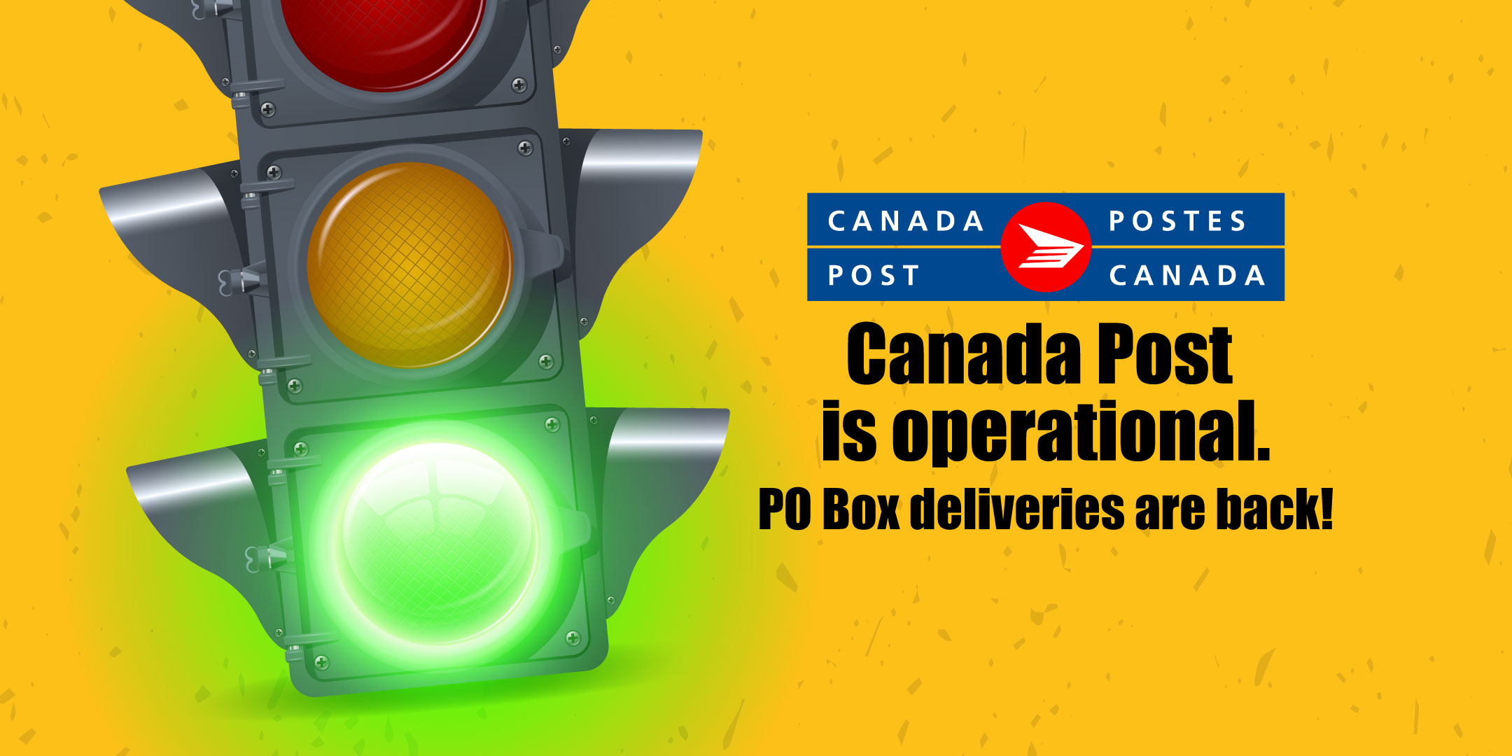 Canada Post Reactivated - PO Box Deliveries Resume - Incontrol Diapers