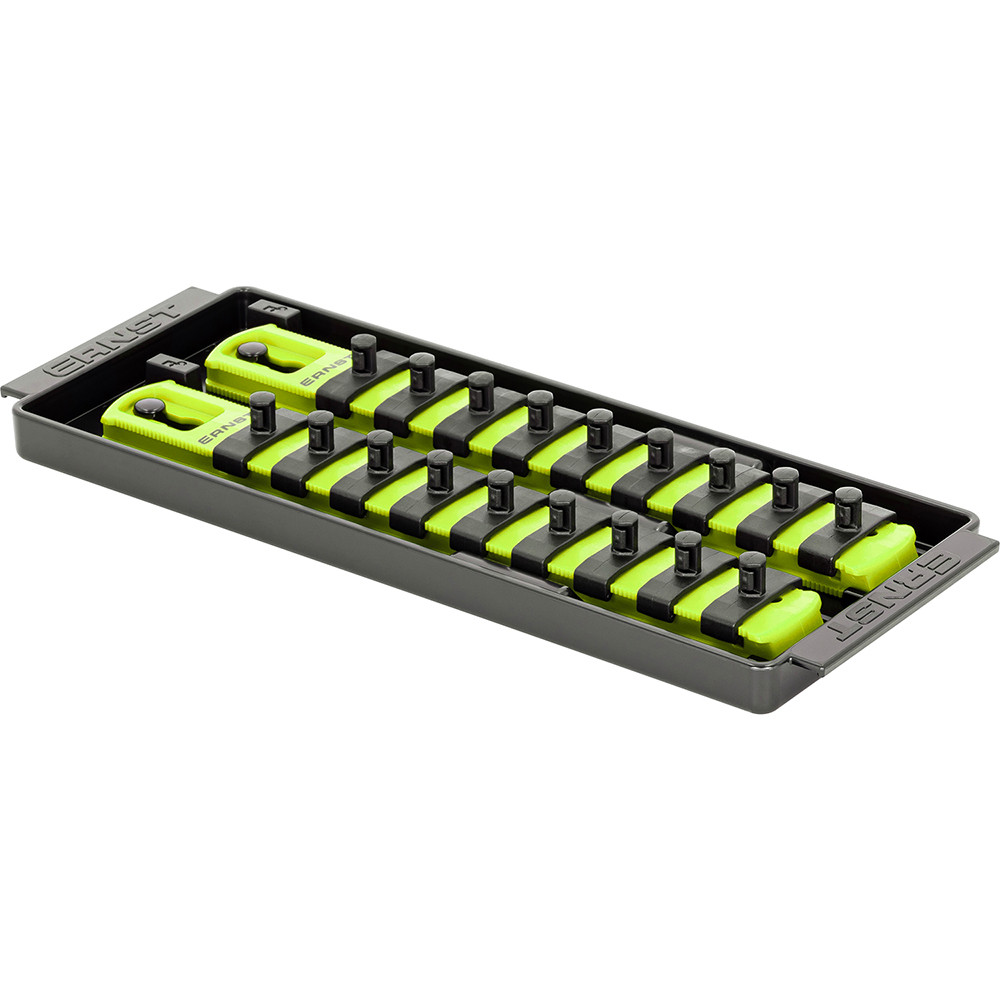 Socket Boss, 2-Rail Socket Tray, 8" HI-VIZ - 1-4" Drive 8561HV MED-ERN ...