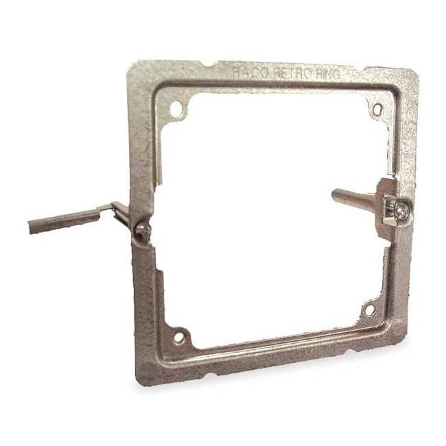 Raco Ring, Galvanized steel, Square Box Type 205RAC - SIM Supply