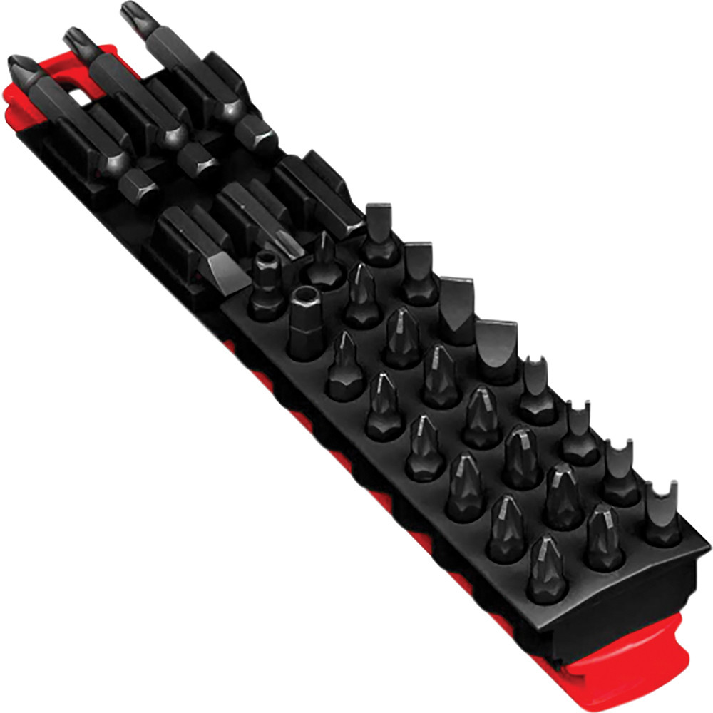 8" 30 Tool Magnetic Bit Buddy - Red-Black 5750 MED-ERN-5750 - SIM Supply