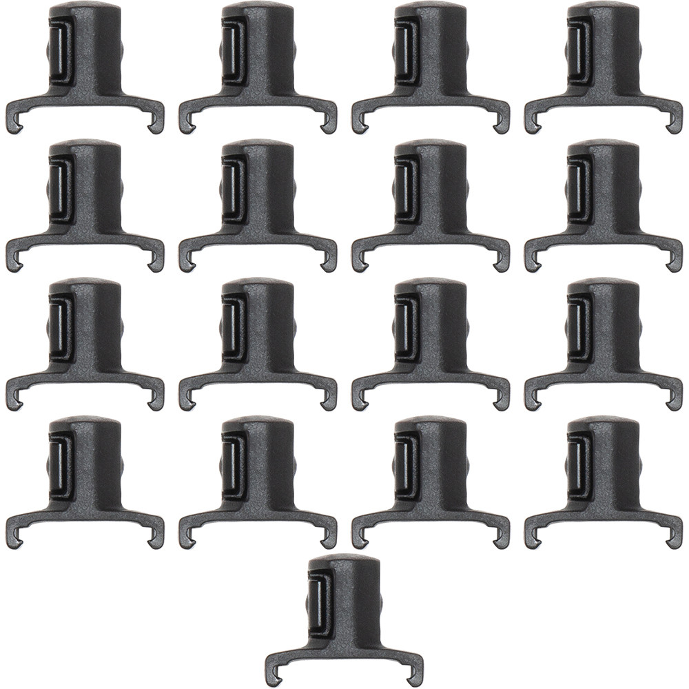 1-2” Twist Lock Socket Clips - 17 pack - Black 8442 MED-ERN-8442 - SIM ...