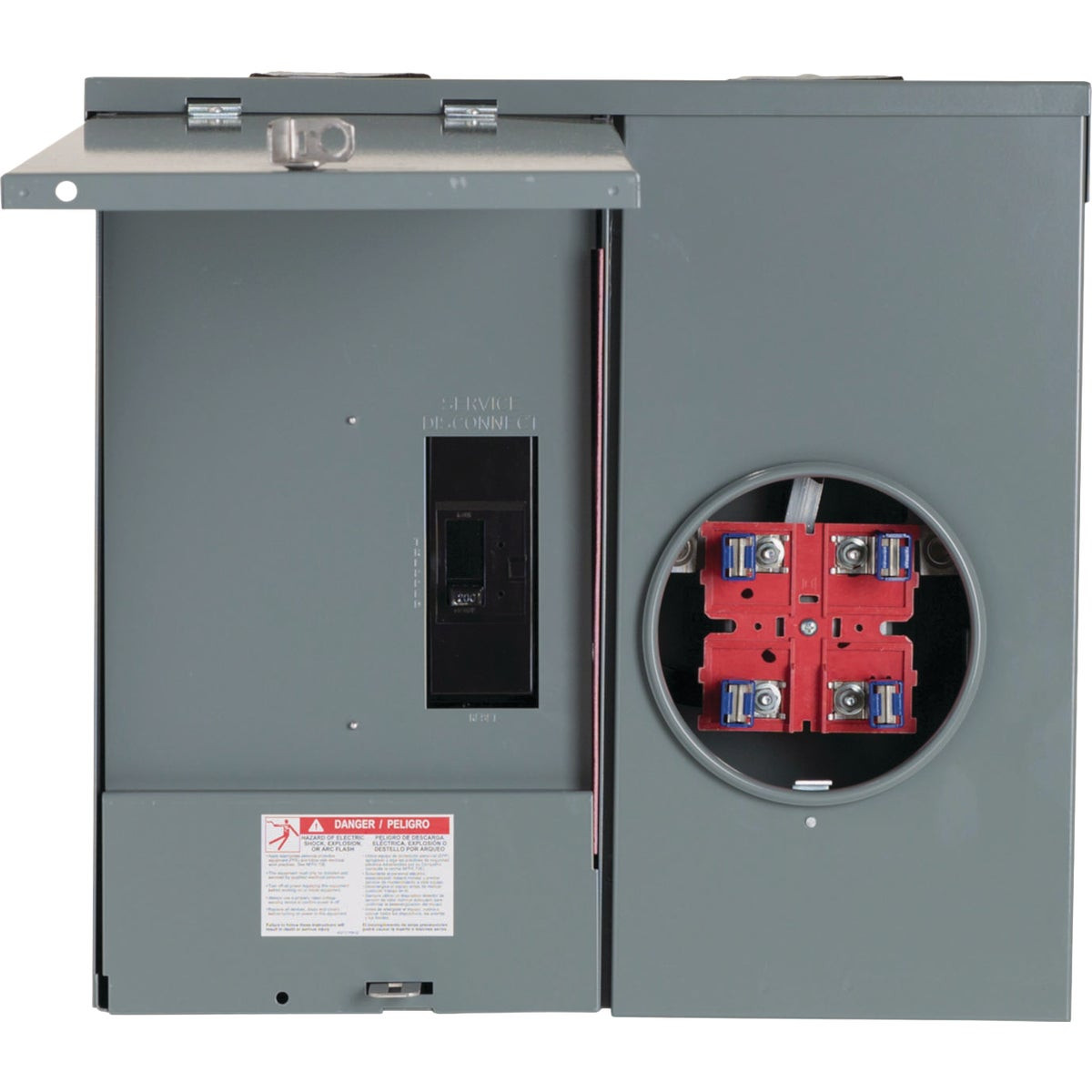 Square D QO 200A Rainproof CSED Meter Breaker Panel CQRA200 555959 ...