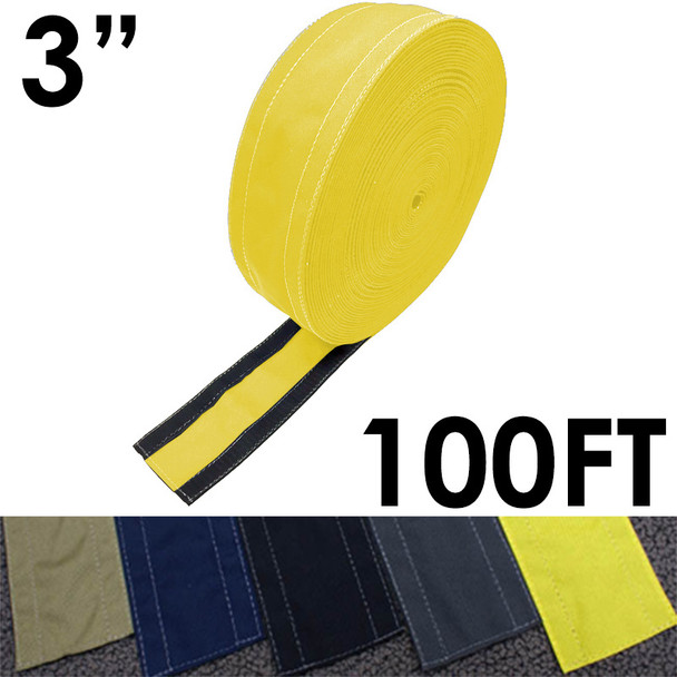 Carpet Cable Cover, 100 ft L, 3 in W, 1 Channel, Nylon, Yellow CC-SC-3 ...