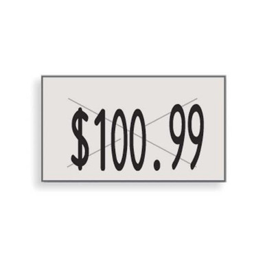 Garvey Pricing Labels,1-Line,White,PK16 90948 - SIM Supply