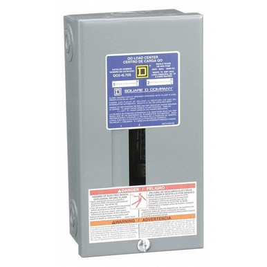 Square D Load Center,70A,Lug,1 Phase,2 Spaces QO24L70S - SIM Supply