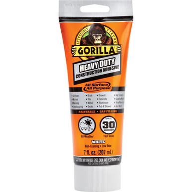 Gorilla 7 Oz. Heavy Duty Construction Adhesive 108724 779155 - SIM Supply