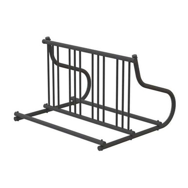 Madrax Bike Rack,2-Sided,8-Bike,48 in.,Black QS-GR110-B - SIM Supply