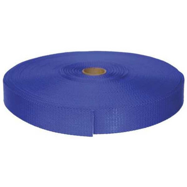 Bulk-Strap Webbing,Nylon,1" W,Blue N01150BL - SIM Supply