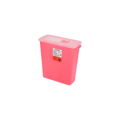 Oakridge Products 3 Gallon Sharps Container w- Slide Lid Red 0330-1500 ...