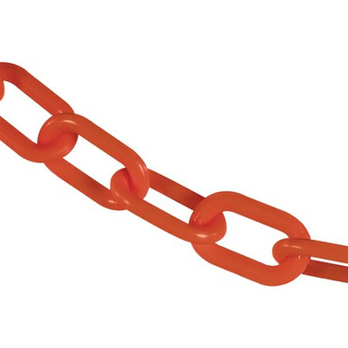 Mr. Chain Heavy Duty,Safety Orange Plastic Chain 51013-200 - SIM Supply