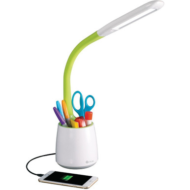 OttLite Desk Lamp - LED - White, Green - Desk Mountable CS59399SHPR SPR ...