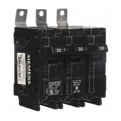Miniature Circuit Breaker, BL Series, 30A, 3 Pole, 240V AC, 22kA at ...