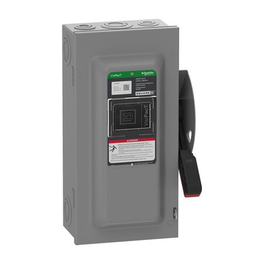 Schneider Electric Safety Switch,3PST,60 A,3 Poles,4 Wires VH322N - SIM ...