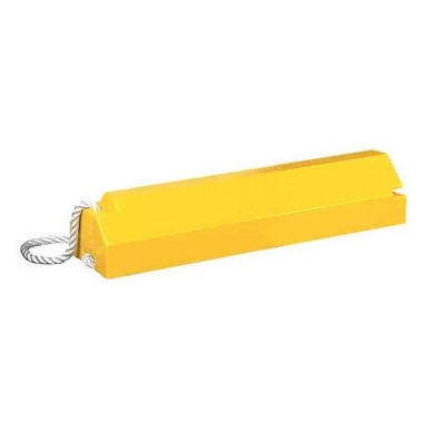 Checkers Airplane Chock,4 In H,Urethane,Yellow AC4614-LR - SIM Supply