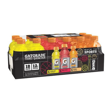 Gatorade Sports Drink,Regular,12 oz.,PK18 12324 - SIM Supply