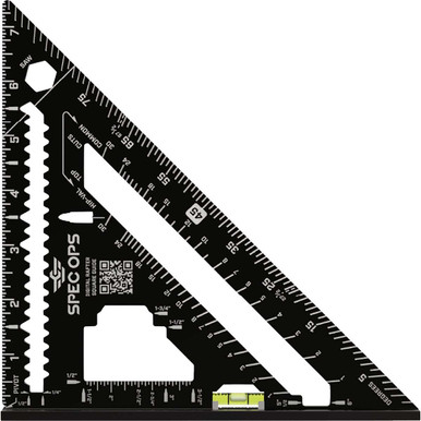 Spec Ops 7-1-2 In. Rafter Square with Vial Level SPEC-SQ-RAF7-E 371134 ...