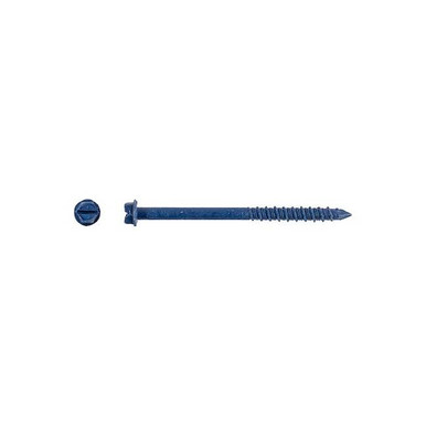 Screw Anchor, 1-4 in Dia., Hex, 3 1-4 in L, Steel Climaseal, 1000 PK ...