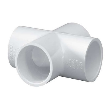PVC Cross, Socket x Socket x Socket x Socket, 3-4 in Pipe Size 420007 ...