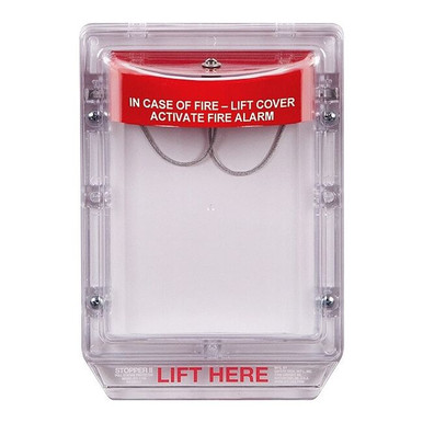 Safety Technology International Pull Station Guard,Surface,3-3-16inD ...