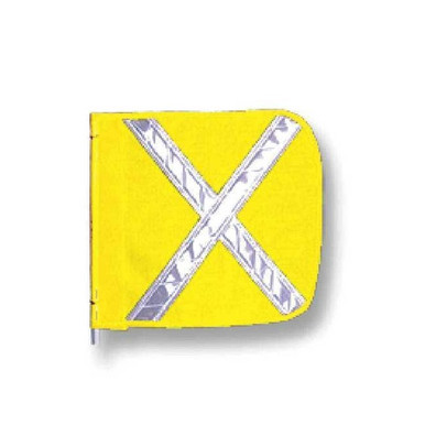 Warning Whip Flag Reflexite X, Yellow, Nylon Mesh, Mounting Clip FS9025 ...