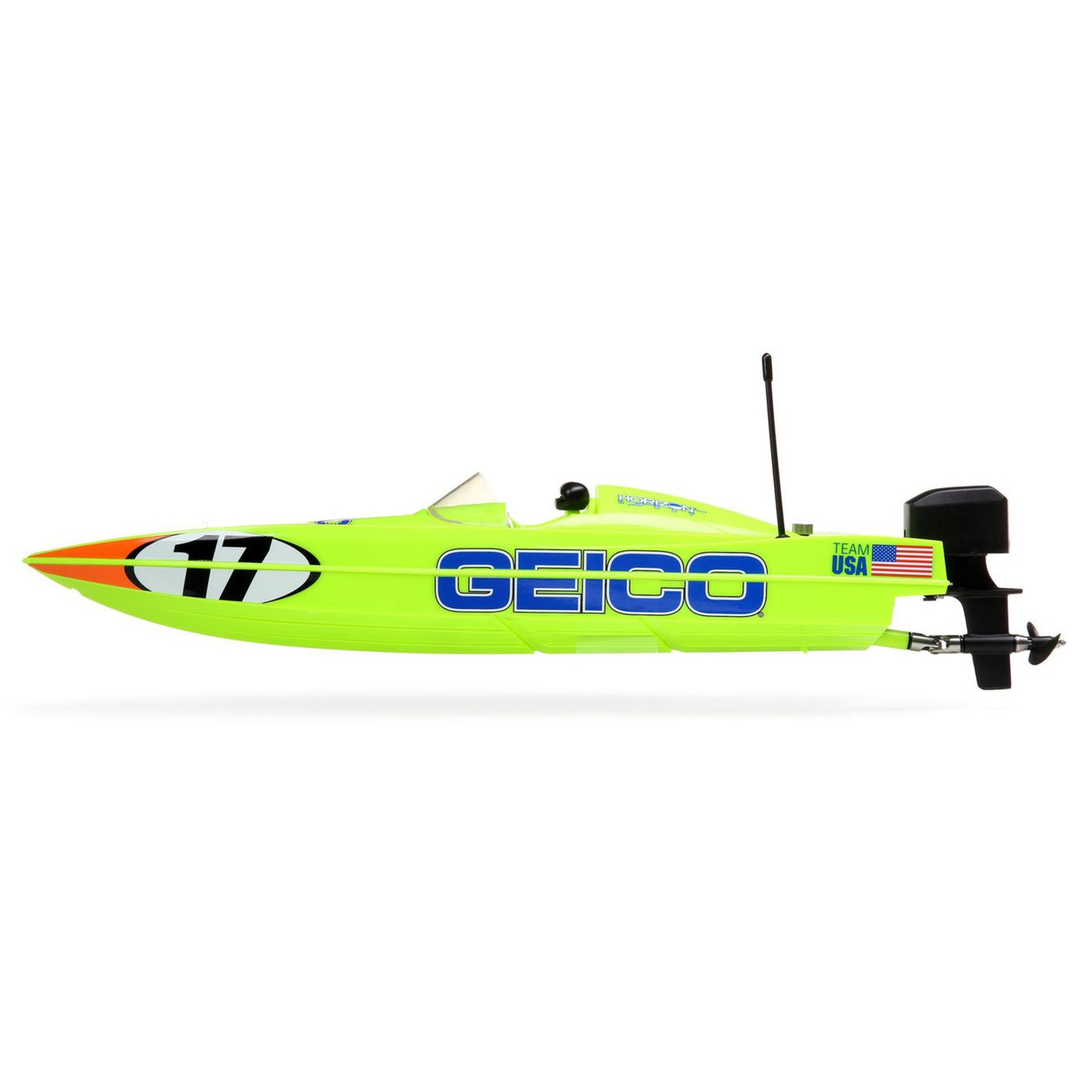 Pro Boat 17" Power Boat Racer Deep-V RTR Brushless Boat (Miss GEICO) w ...