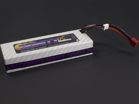 Trinity High Current Mudboss Battery Pack, 2S 7.4v 5200mah 50C, w/ T ...