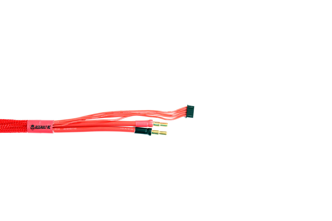 Assault RC 24" Power Leads with High Current 4/5mm Step Bullets, 4s ...