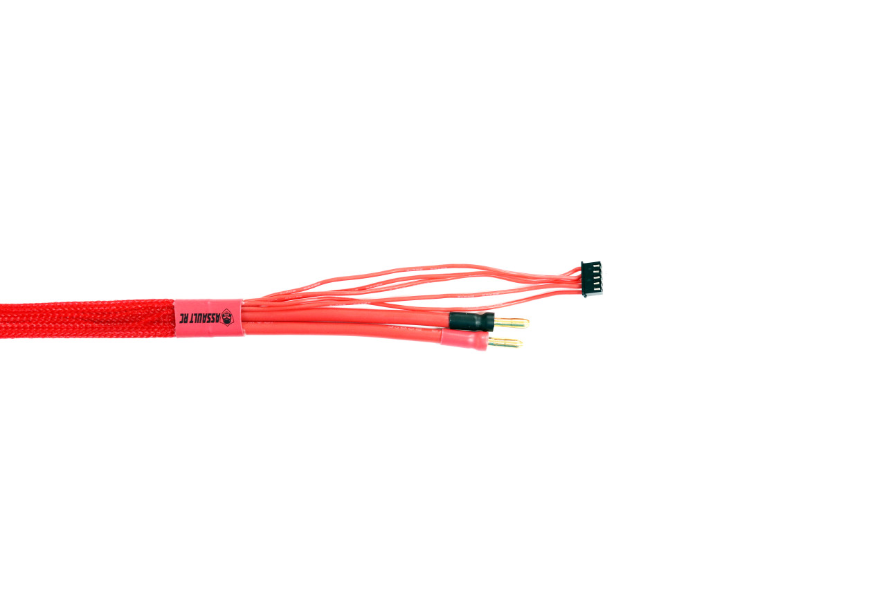 Assault RC 24" Power Leads with High Current 4/5mm Step Bullets, 4s ...