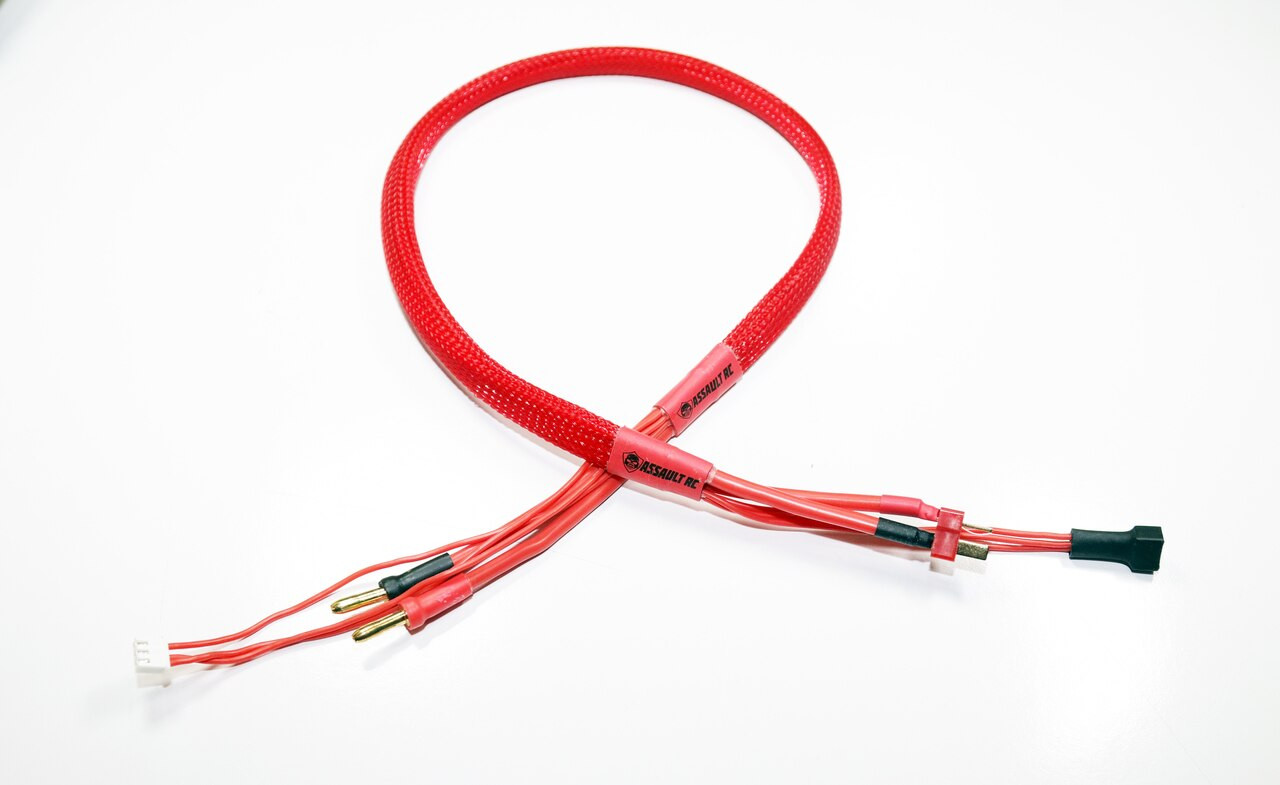 Assault RC 24" 2s Power Leads with High Current Deans style T-Plug and ...