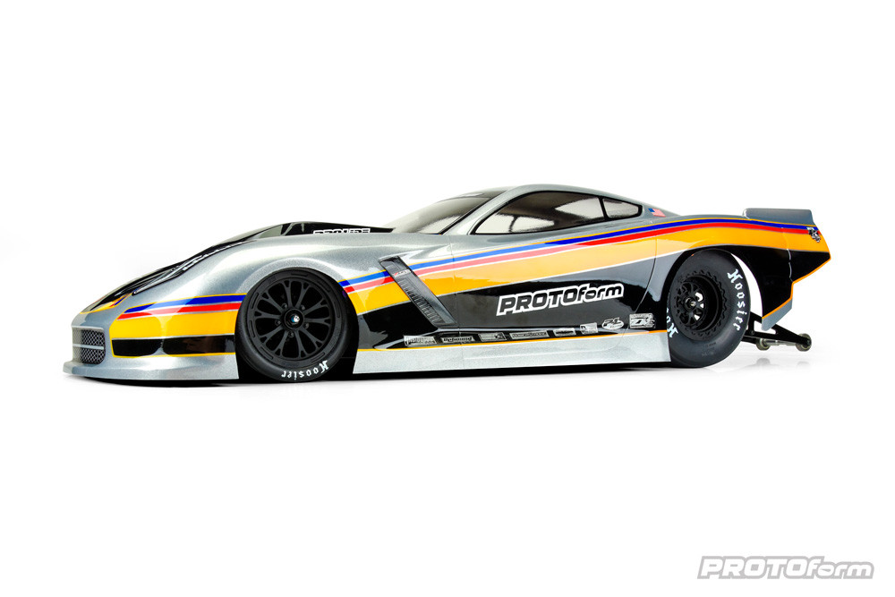 Chevrolet Corvette C7 1/10 Pro-Mod Short Course Drag Car Body By ...