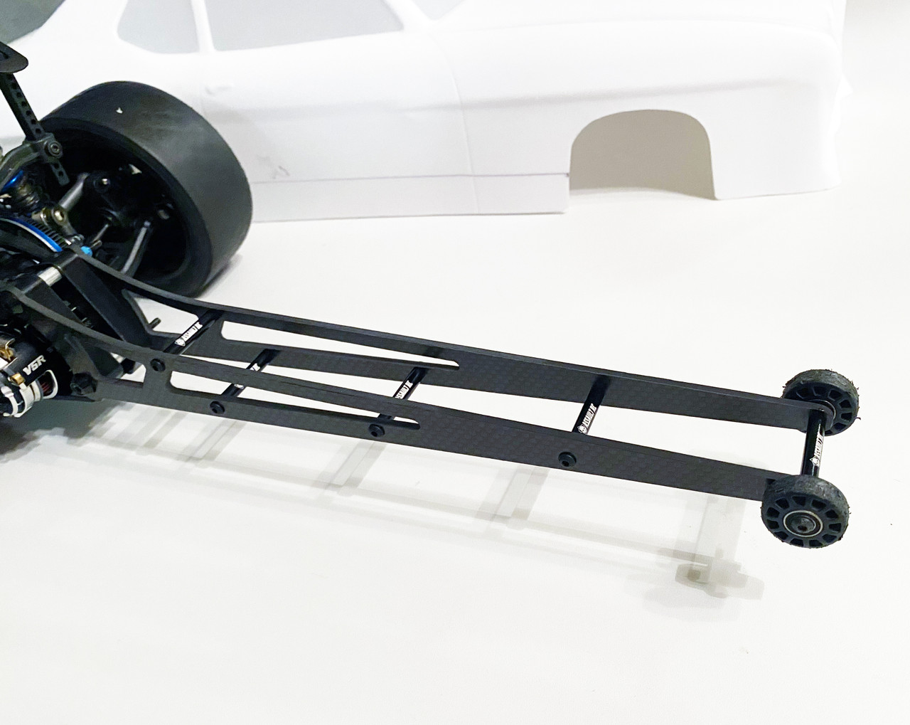 Assault RC Carbon Fiber Adjustable Street Eliminator Wheelie Bar (DR10 ...