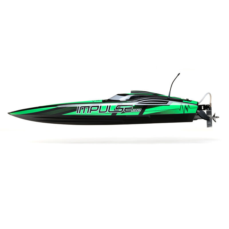Pro Boat Impulse 32" Brushless Deep-V RTR with Smart, Black/Green ...