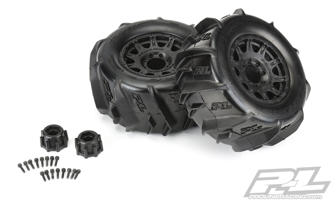PROLINE Dumont 3.8" Paddle Sand/Snow Tires Mounted 17mm Hex (PRO1019210 ...