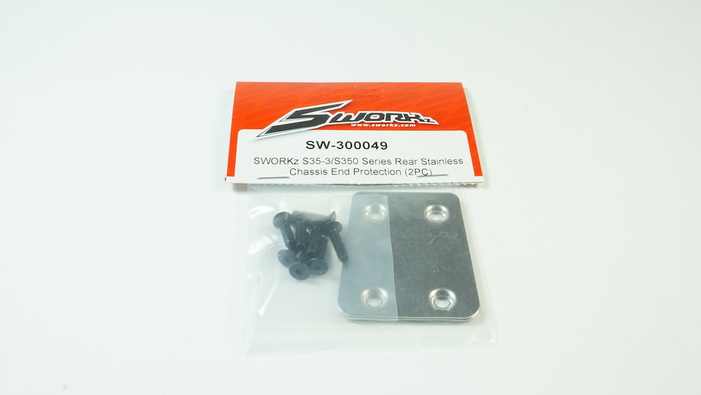 SWORKz S35-3/S350 Series Rear Stainless Chassis End Protection (2PC ...