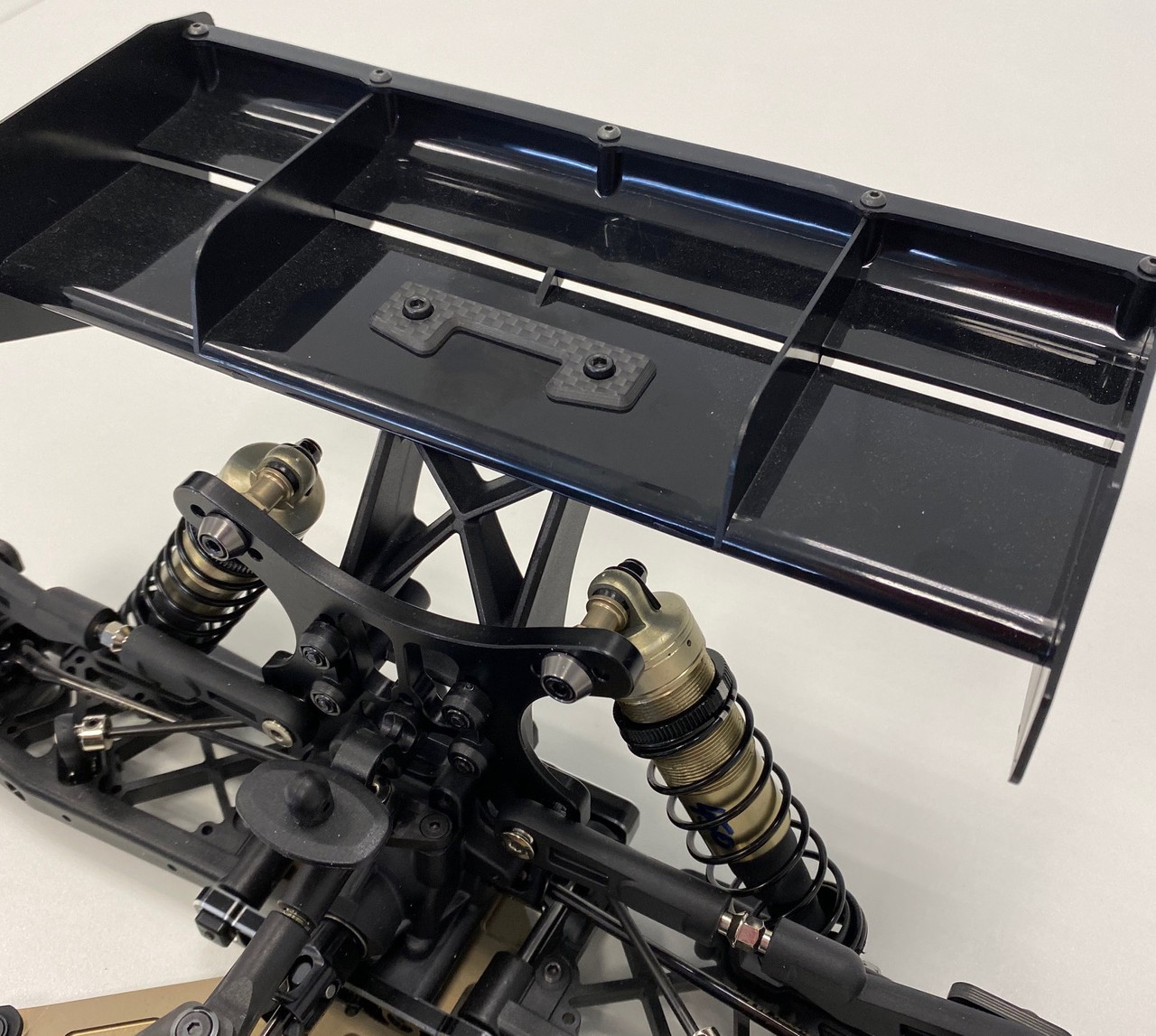 SWORKz S35-4 Carbon Rear Wing Washer Plate "by RC Carbon Cavalieri" - BeachRC.com