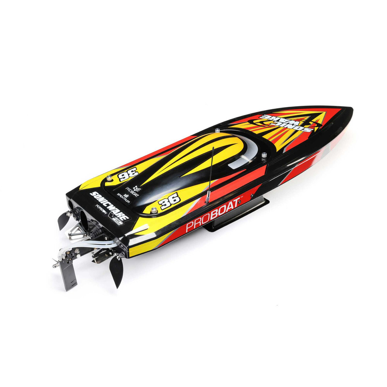 Pro Boat Sonicwake V2 36" Self-Righting Brushless Deep-V RTR (Black ...