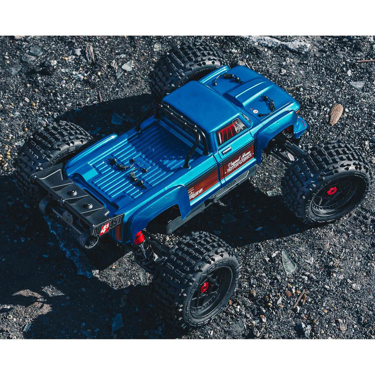 Arrma 1/10 OUTCAST 4X4 4S V2 BLX Stunt Truck RTR, Blue - BeachRC.com