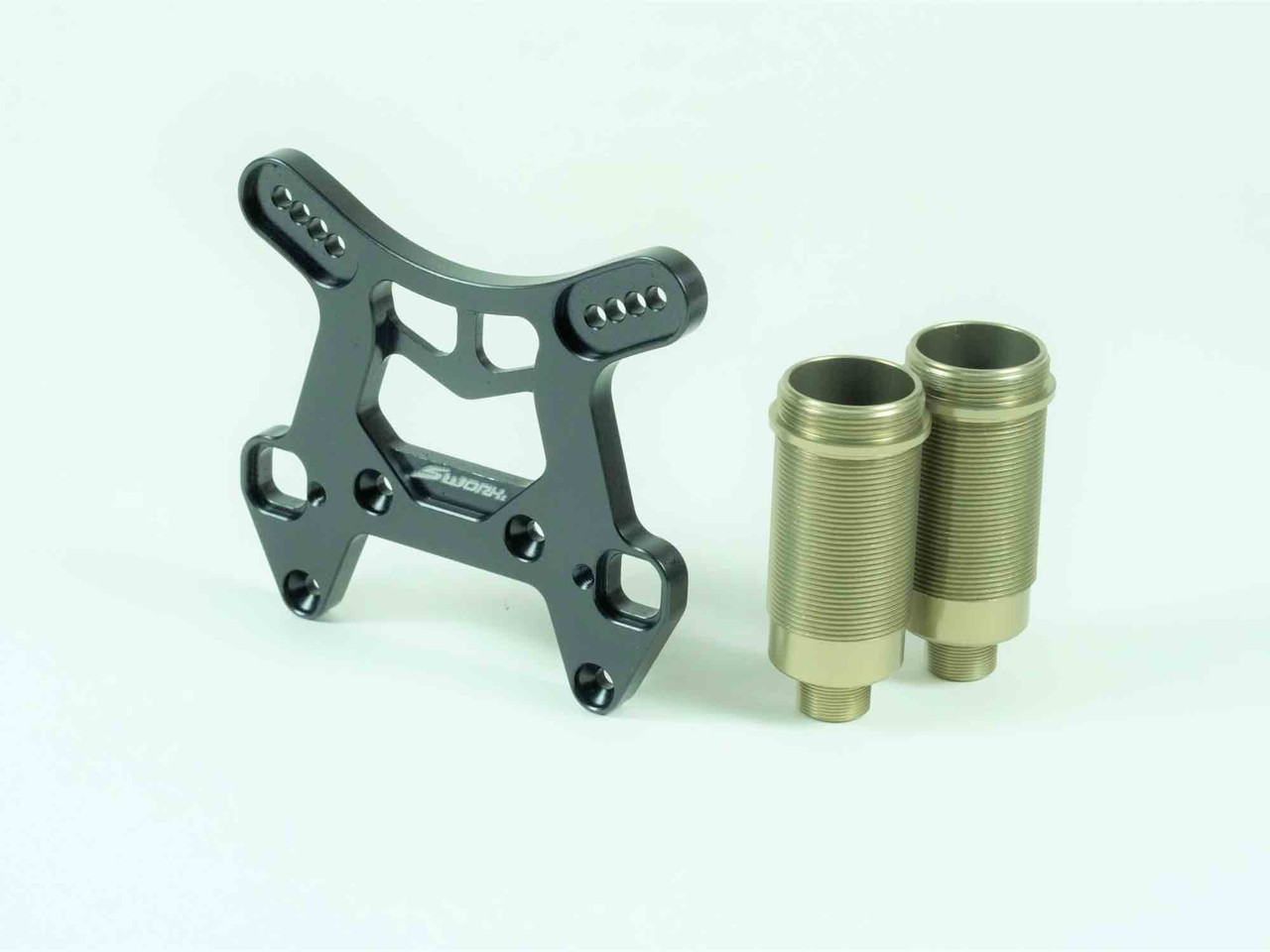 SWORKz BBS Higher Capacity Shock Tower/Body Front Kit - BeachRC.com