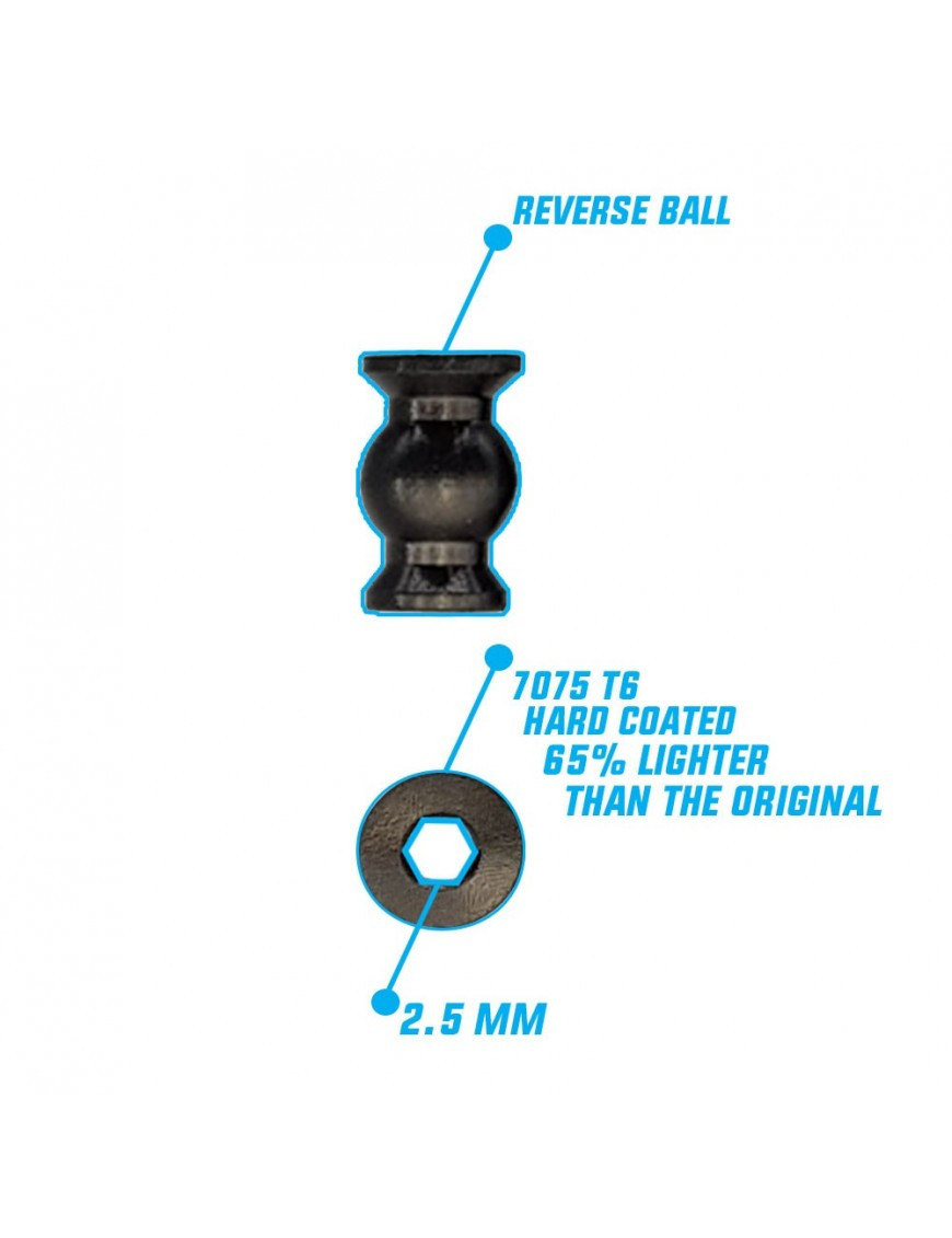 RC-Project Kit Balls "Reverse" TLR 8X - BeachRC.com