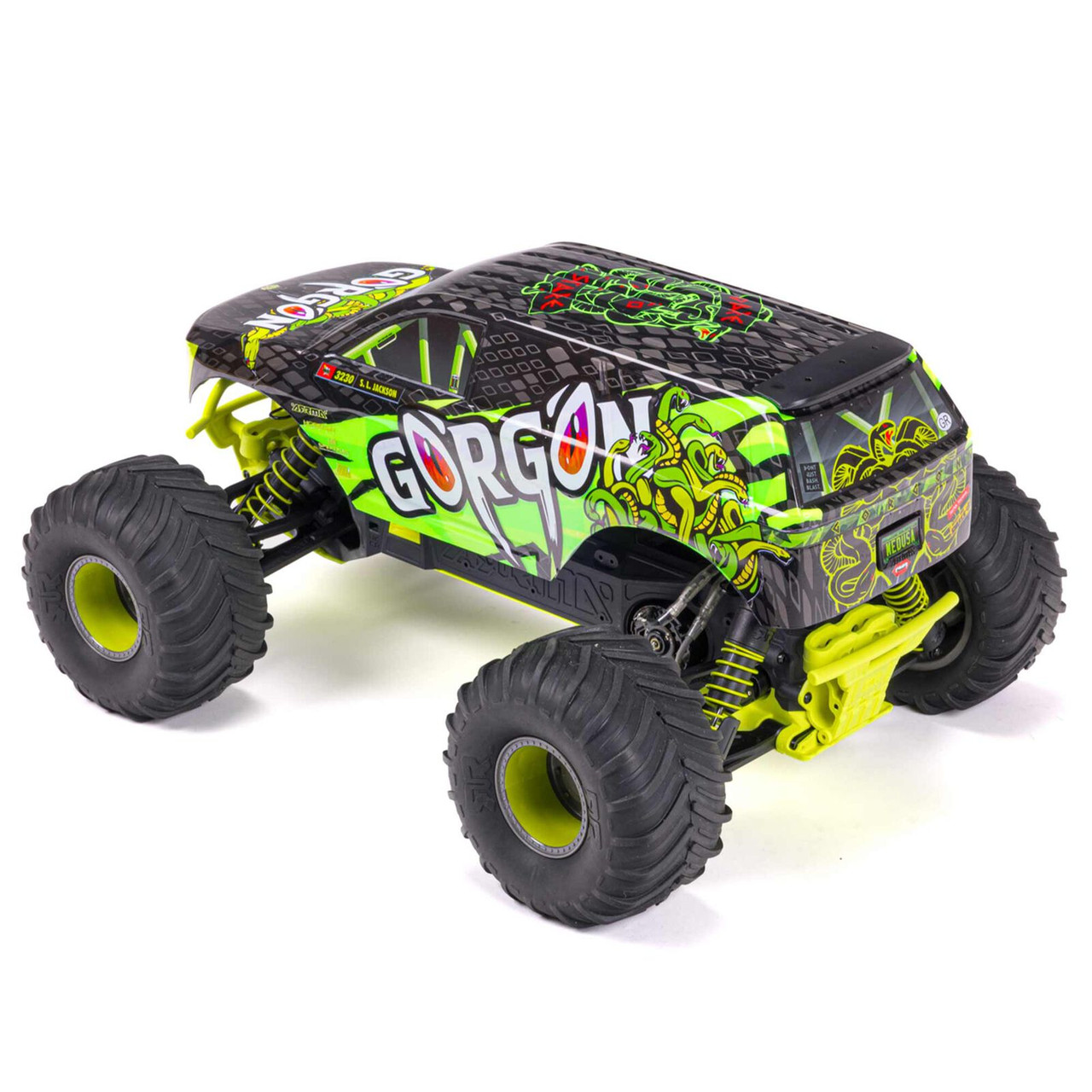 Arrma 1/10 GORGON 4X2 MEGA 550 Brushed Monster Truck RTR with Battery ...