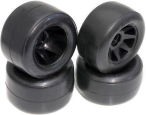 Calandra Racing Concepts Front & Rear Mounted RT1 Tires on Black GTR ...