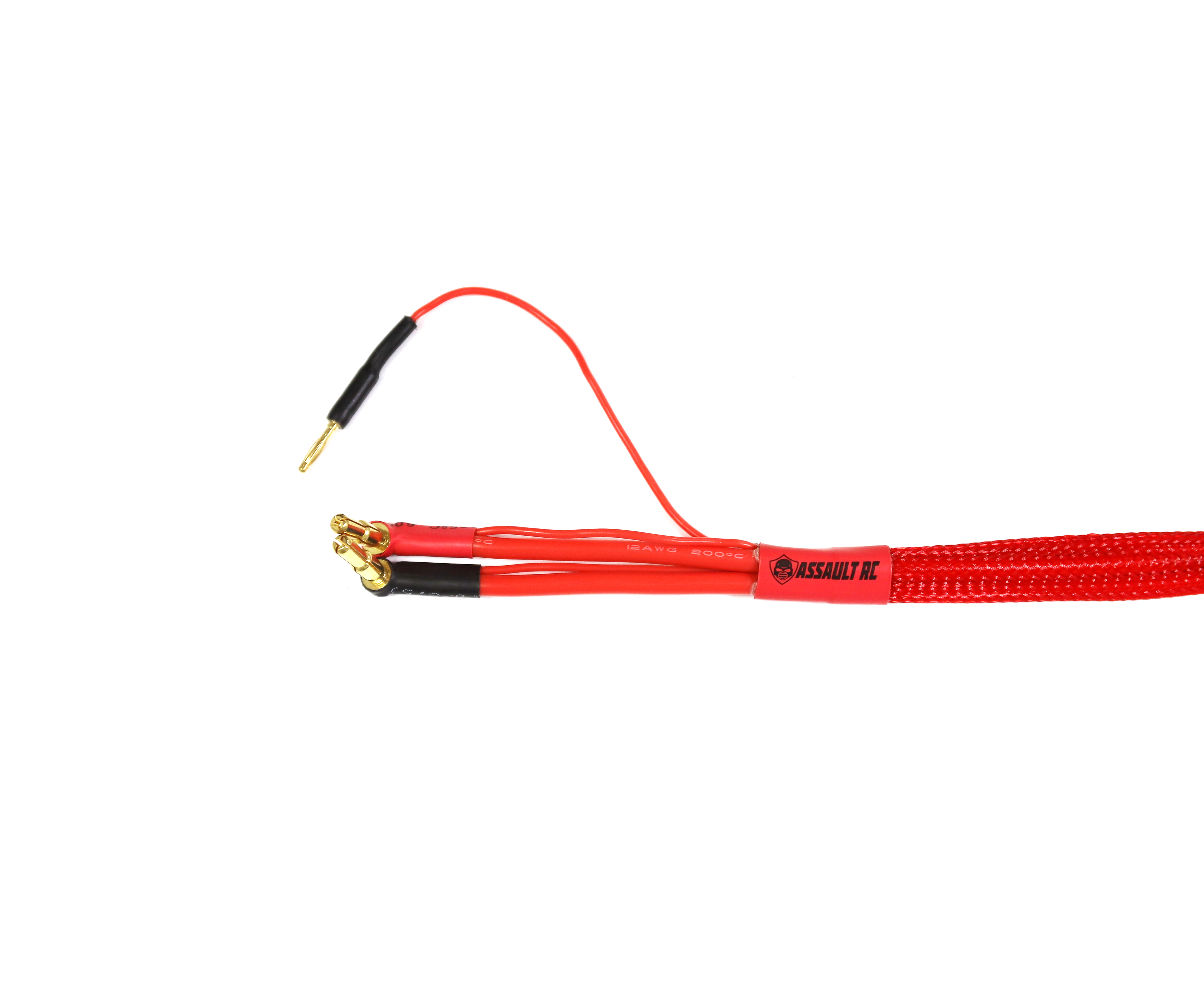 Assault RC 24" 2s Power Leads with High Current 5mm/4mm Step Pins 2s ...