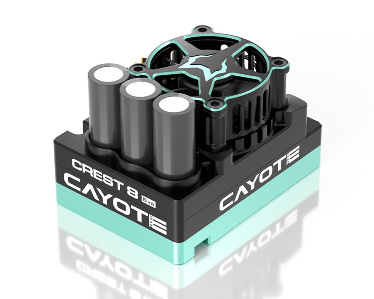 Cayote Crest 8 EVO 1/8 200A Sensored Brushless ESC w/Bluetooth ...