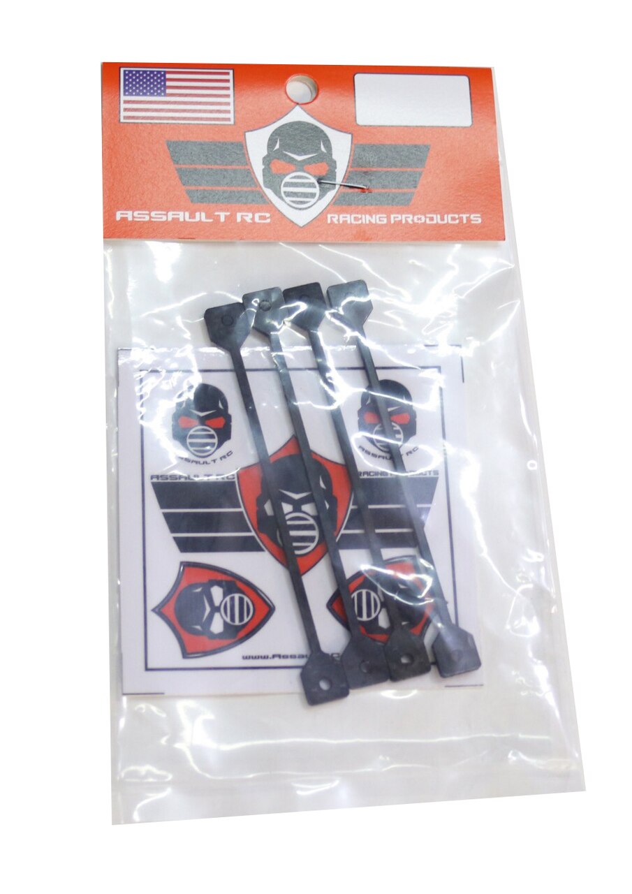 Assault RC "Flexi Brace" 4" Body Brace (Carbon) (4) - BeachRC.com