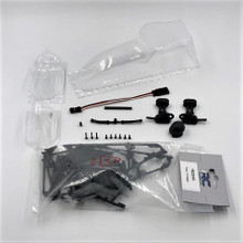1RC 1/18 Vintage Midget, Flat Hood (DIY Kit) (Clear Body) - BeachRC.com