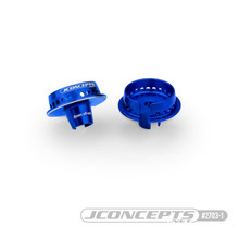 JConcepts Team Associated Fin Aluminum 13mm Shock Spring Cups (Blue ...