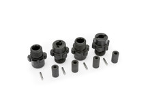 Traxxas Wheel hubs, hex (4)/ axles (4)/ axle pins (4) Jato 4X4 ...