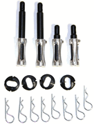 GFRP Dirt Oval Body Post Kit (Silver) - BeachRC.com