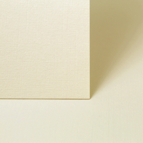 Small Square Card Blanks, Cream Linen | The Paperbox