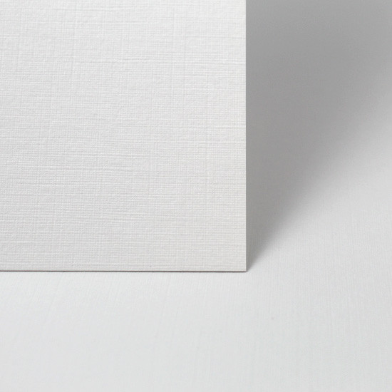 Large Square White Linen Card Blanks, 300gsm | The Paperbox
